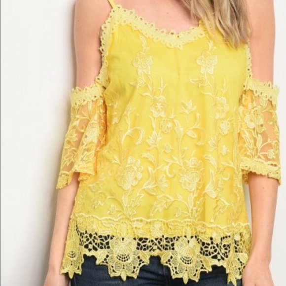 Tops | New Lacy Open Shoulder Fashion Top | Poshmark